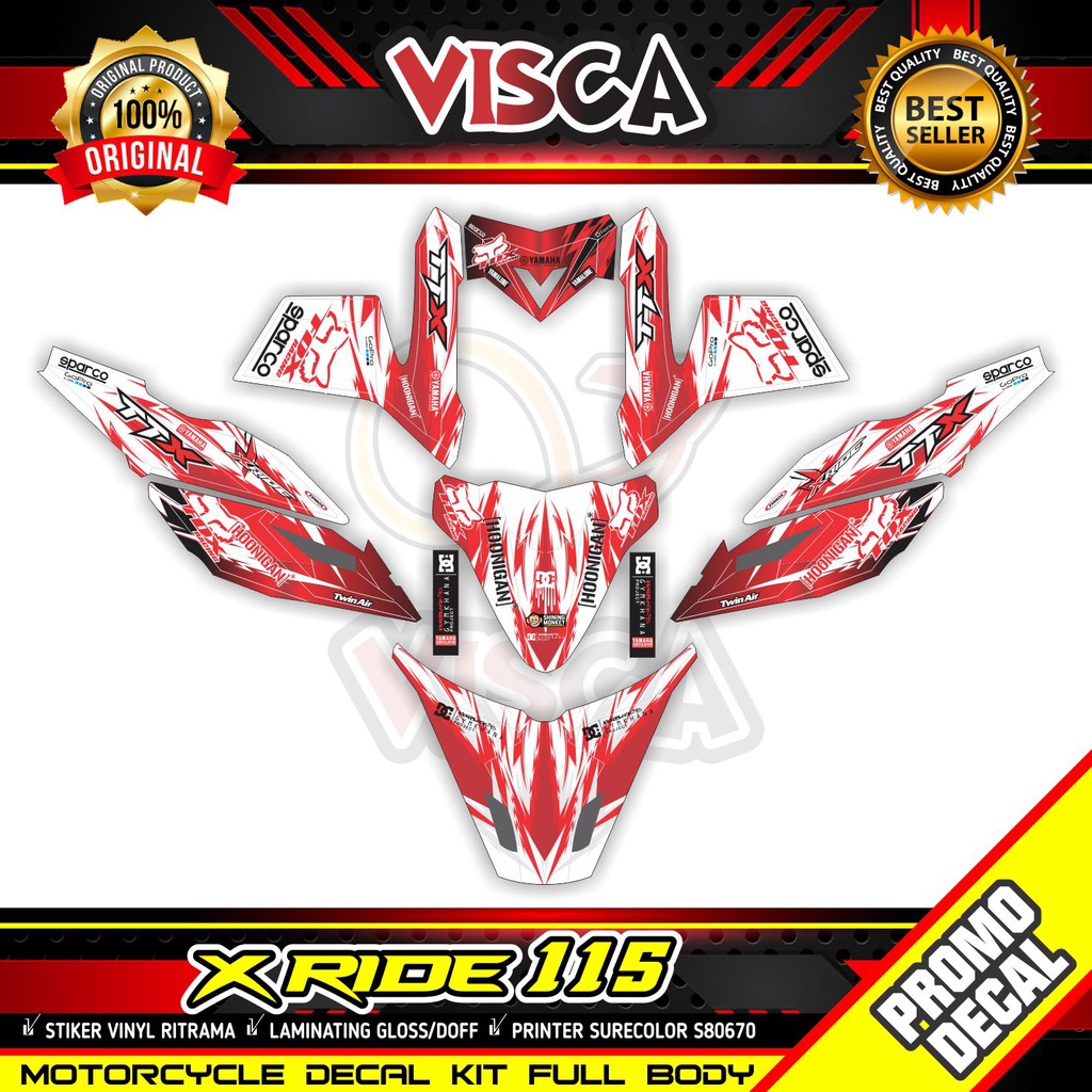 Jual Decal X Ride 115 Full Body Stiker X Ride 115 Full Body Striping X ...