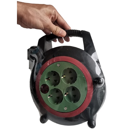 Jual Kabel Rol roll 10meter Rol 10 meter 10m Rolan Gulungan Colokan 4 ...