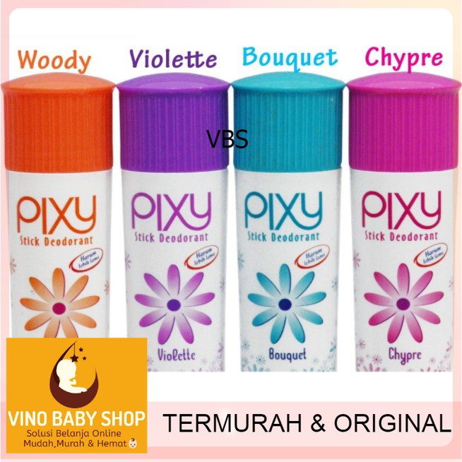 Jual Pixy Stick Deodorant 34gr[Besar] | Roll on #Vinobabyshop | Shopee ...