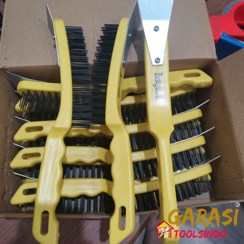 Jual sikat kawat baja with scrapper Bestguard sikat besi dengan kape ...