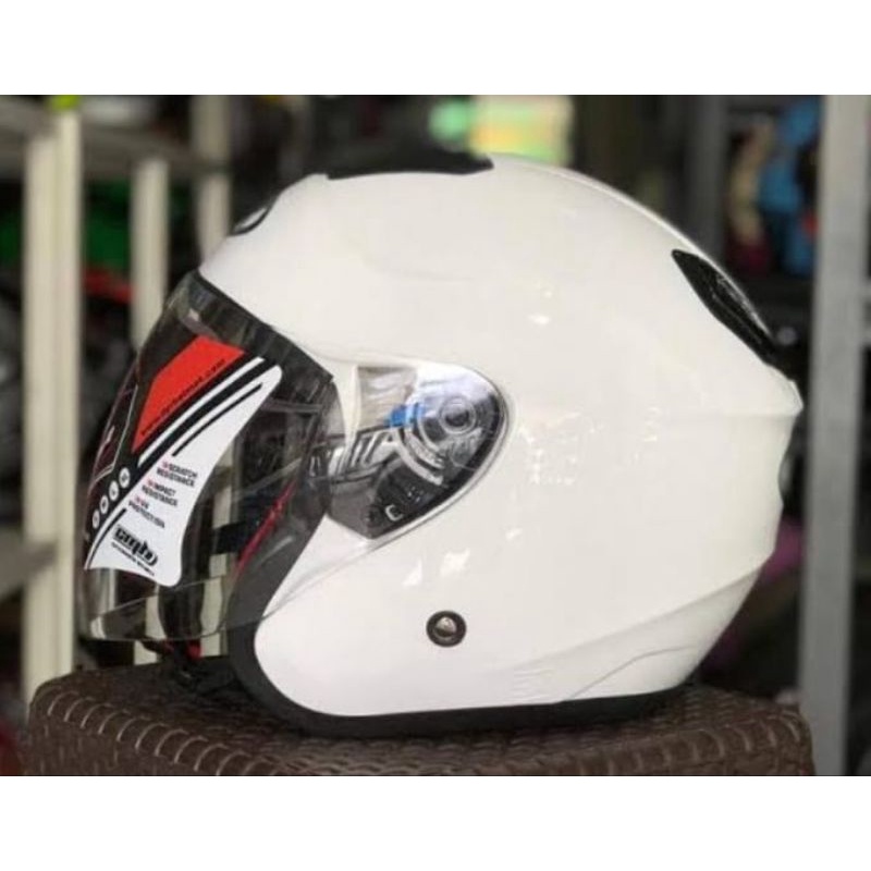 Jual helm DYR Osaka model KYT Kyoto warna putih | Shopee Indonesia