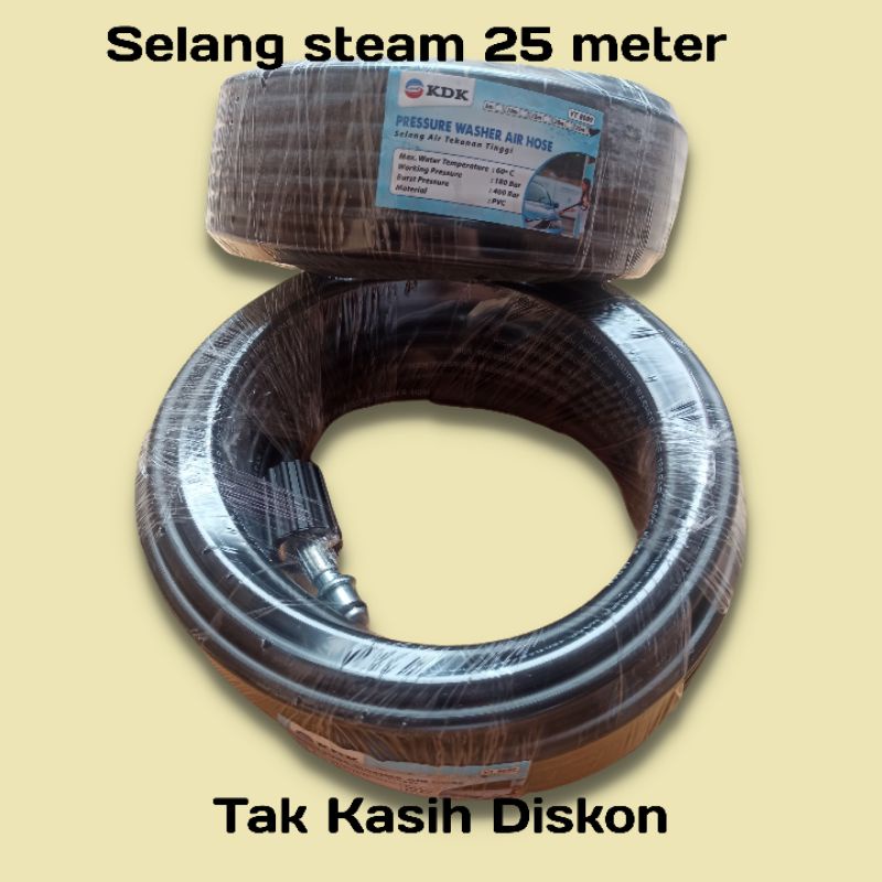 Jual Selang jet cleaner 25 meter l selang steam 25 meter KDK hitam ...