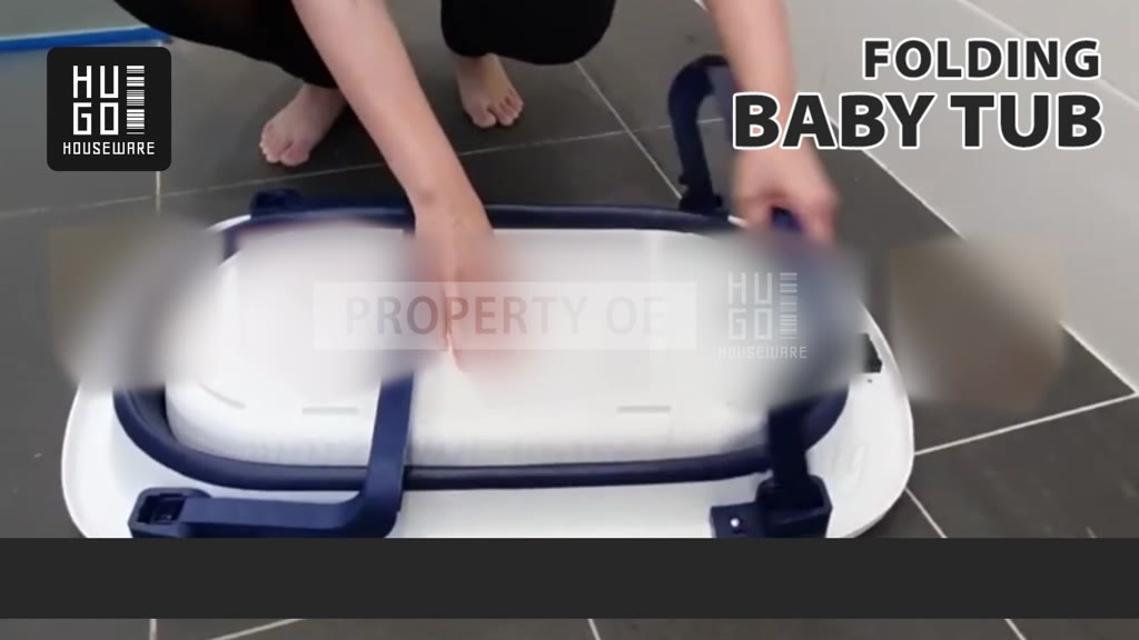 Jual HUGO Foldable Baby Bath Tub / Bak Mandi Bayi Lipat dengan Pengukur ...