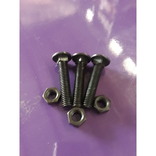 Jual Baut+Mur CB 1/2 ×2 1/2 /(inchi)/panjang 6cm CB payung hitam ...