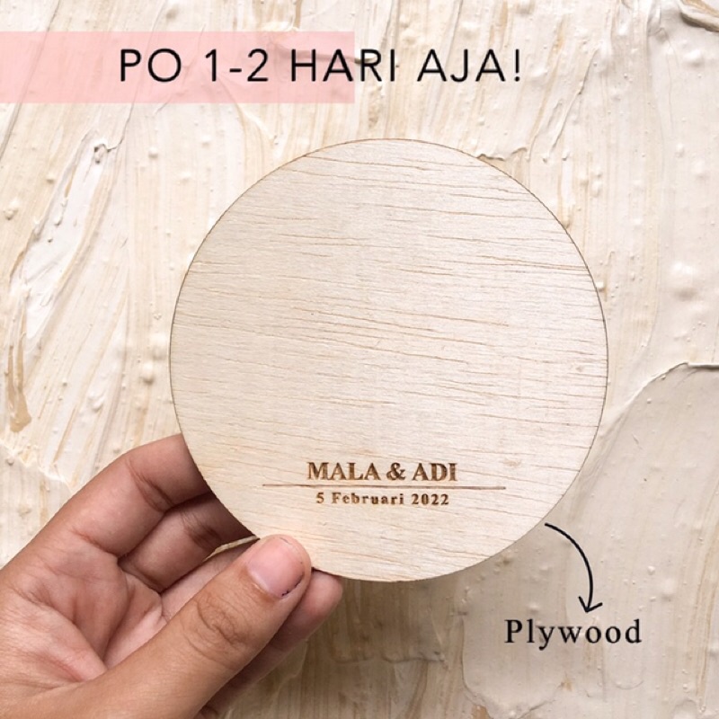 Jual kayu nama hiasan box mahar | scrabbook | kayu grafir nama bulatan ...