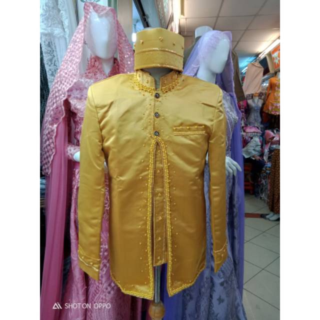 Jual Beskap Pengantin Pria Model 3 Kancing | Shopee Indonesia