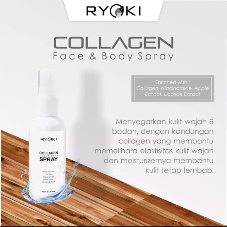 Jual Collagen face & body spray Ryoki 60ml | Shopee Indonesia