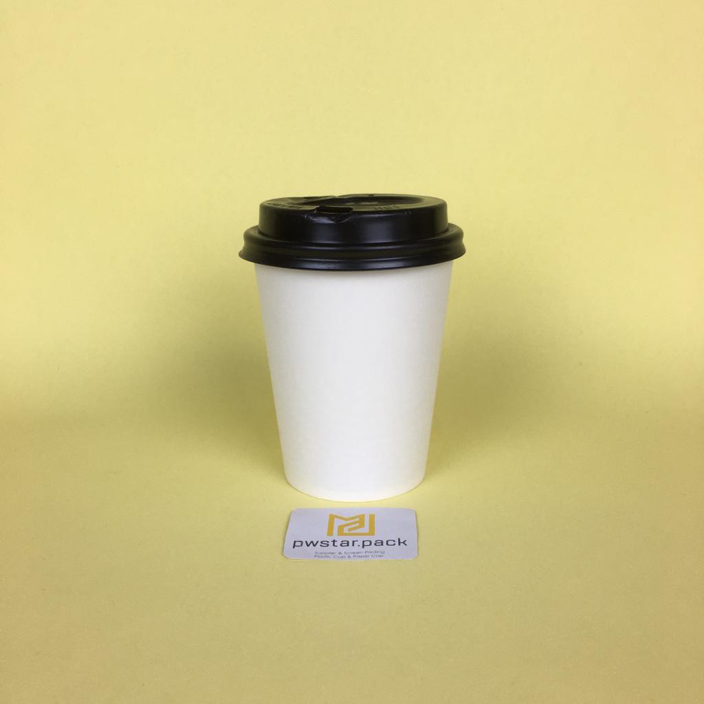 Jual PAPER CUP PUTIH POLOS 8 OZ SUDAH TERMASUK TUTUP LID ( ISI 50/pack ) | Shopee Indonesia