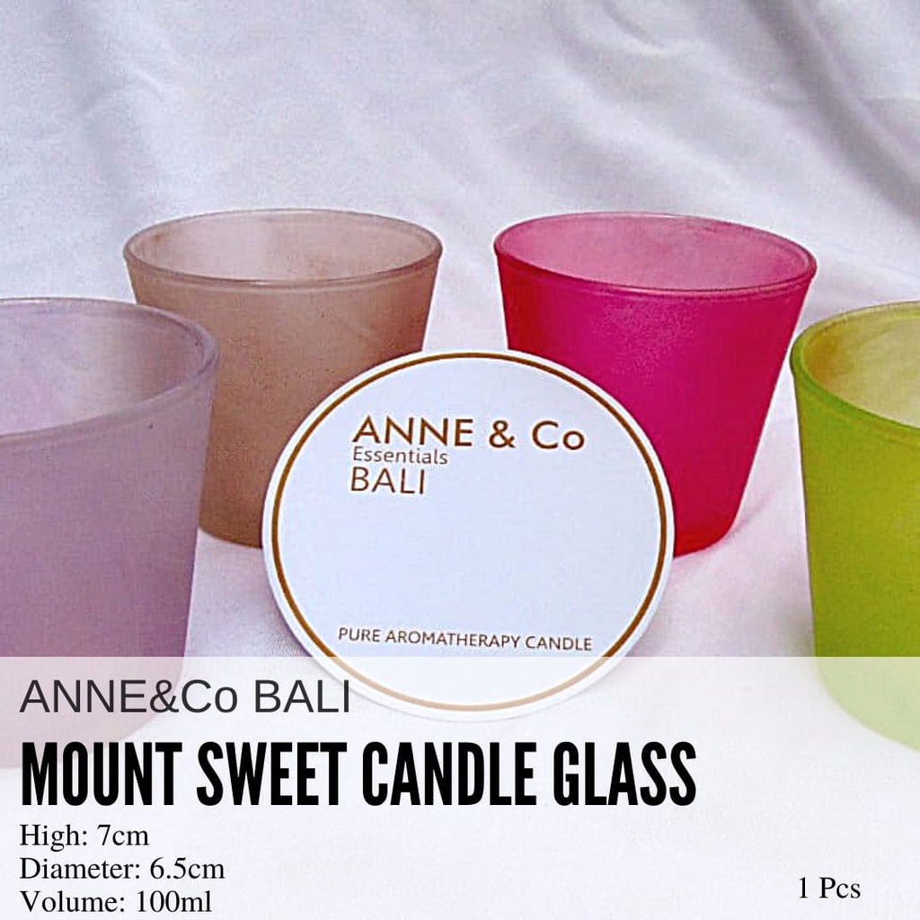 Jual MOUNT SWEET CANDLE GLASS DOFF WARNA 100 ML | Shopee Indonesia