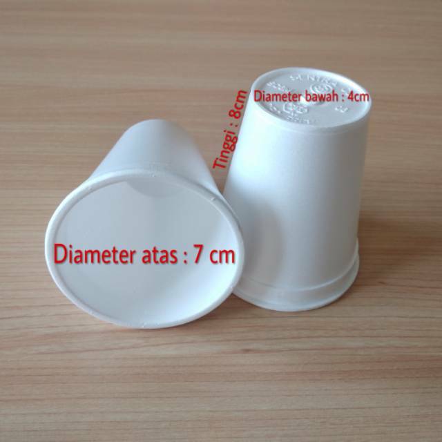 Jual Cup Gabus 1 roll 100Cup gelas Styrofoam Ice Cream, Jagung Dan Lain ...