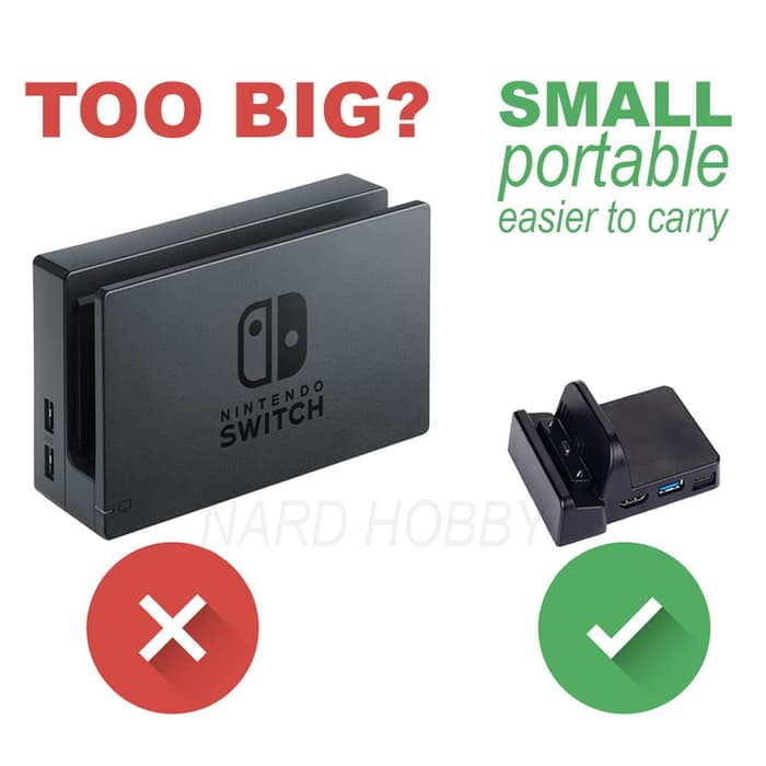 Jual Nintendo Switch Dock Mini Mod Diy Portable Replacement Case ...