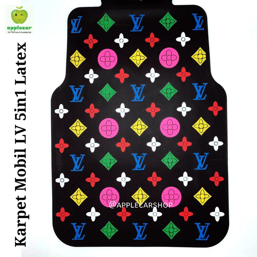 Jual Karpet alas kaki mobil 5pc 2 baris Lv warna warni | Shopee Indonesia