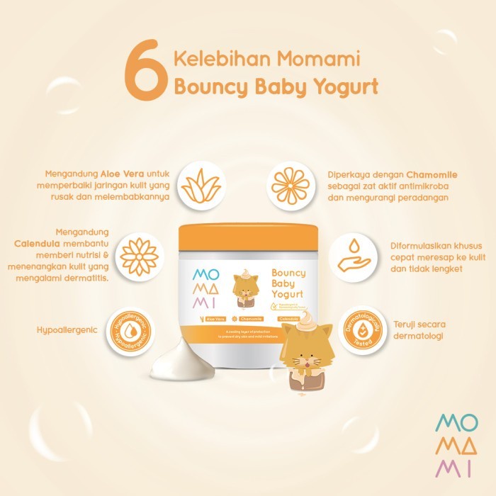 Jual MOMAMI BOUNCY BODY LOTION BAYI BABY YOGURT 200ml / BODY LOTION ...
