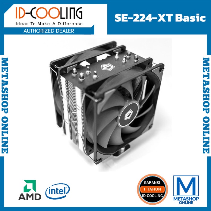 Jual ID-COOLING SE-224-XT BASIC CPU AIr Cooler Fan IDCOOLING AMD INTEL ...