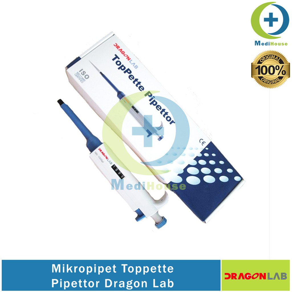 Jual Mikropipet Dragon Lab 5-50 ul Micropipet Pippettor 5 - 50 ul ...