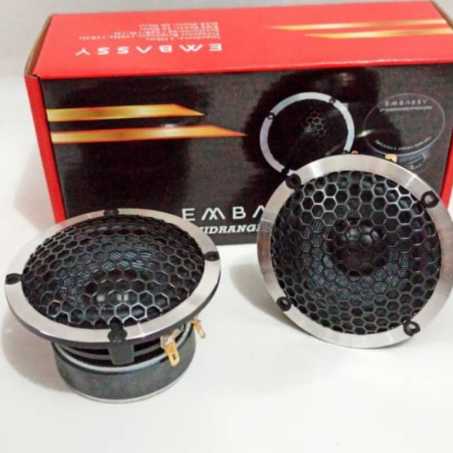 Jual Midrange speaker Embassy 3 inch uda sama ram bahan besi standless ...