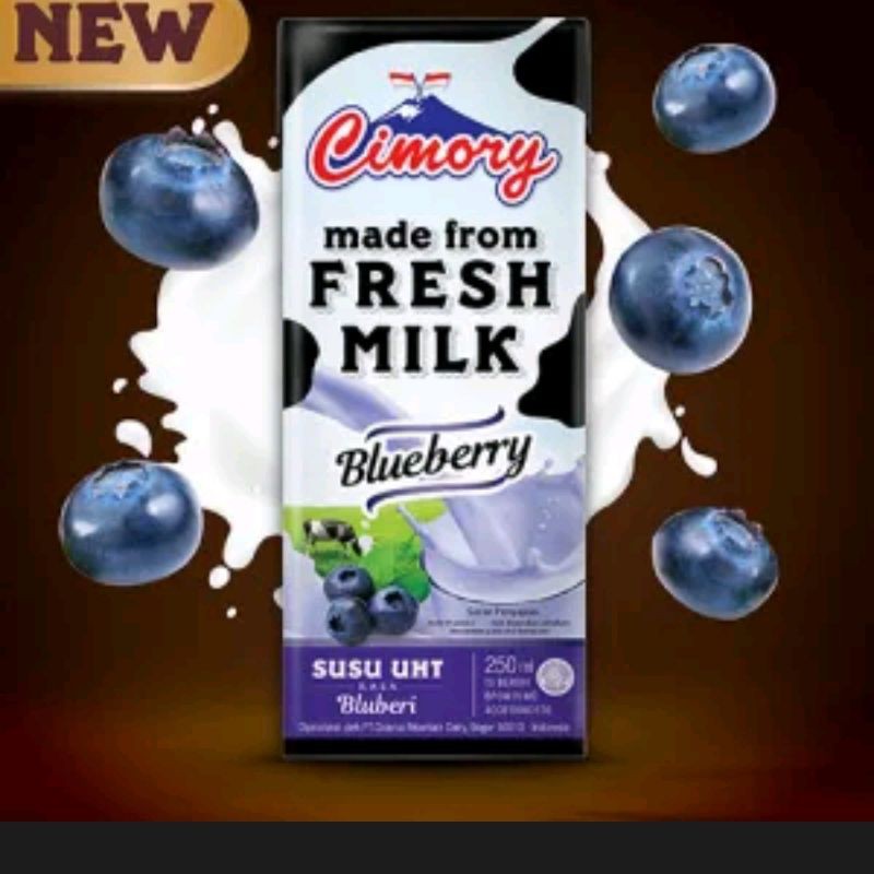 Jual susu Cimory blueberry uht 250ml | Shopee Indonesia
