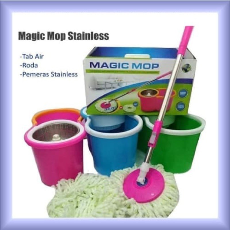 Jual Spin Mop / Magic mop Alat Pel Putar Peras | Shopee Indonesia