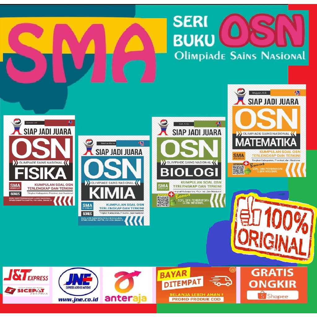 Jual Buku Olimpiade Sains Nasional SMA - Buku OSN SMA Sederajat (OSN Biologi SMA, OSN Fisika SMA ...