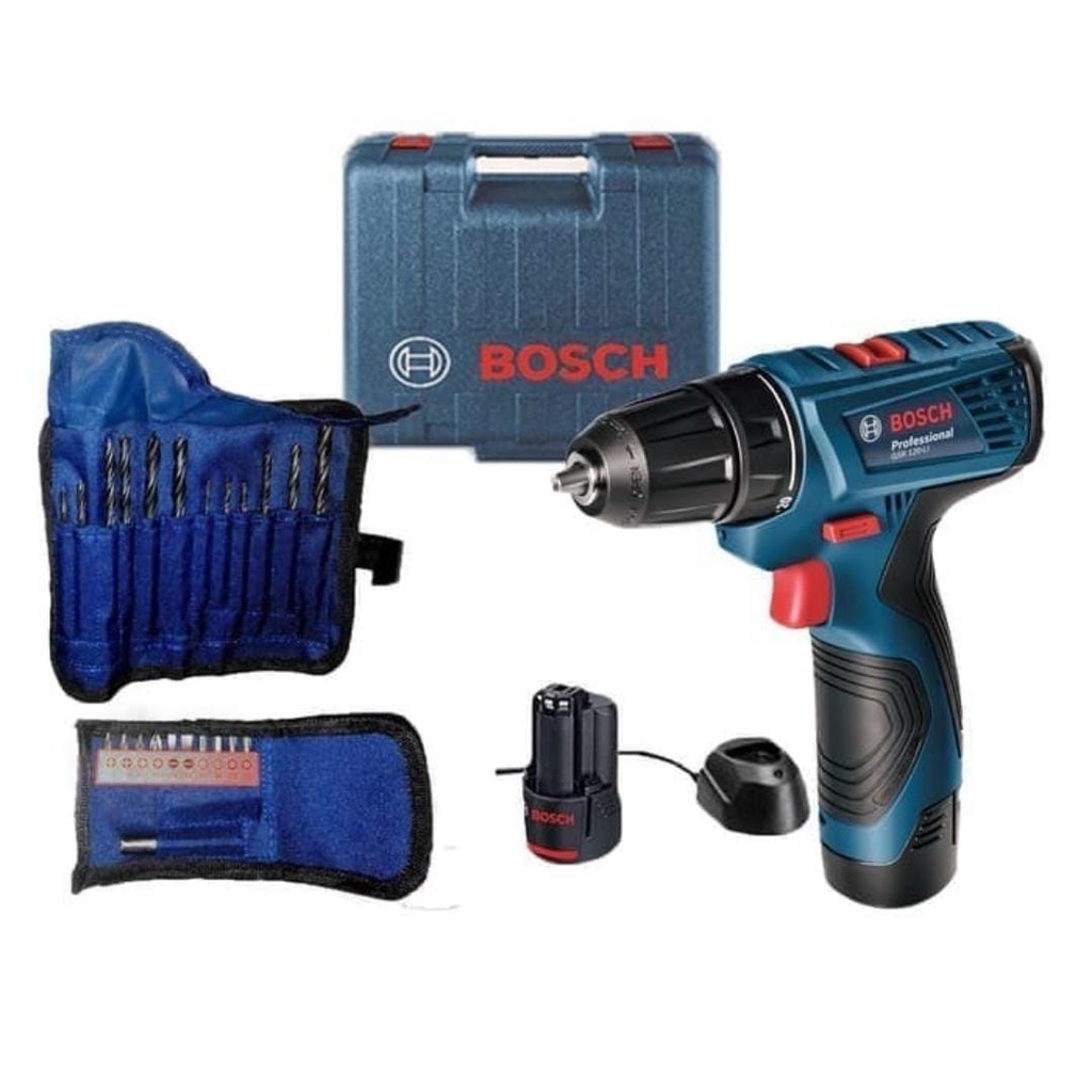 Jual Bor cas 12 V merk Bosch tipe GSR 120 + acc | Shopee Indonesia