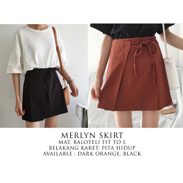 Jual Rok pendek wanita mini skirt model A-Line casual korean style ...