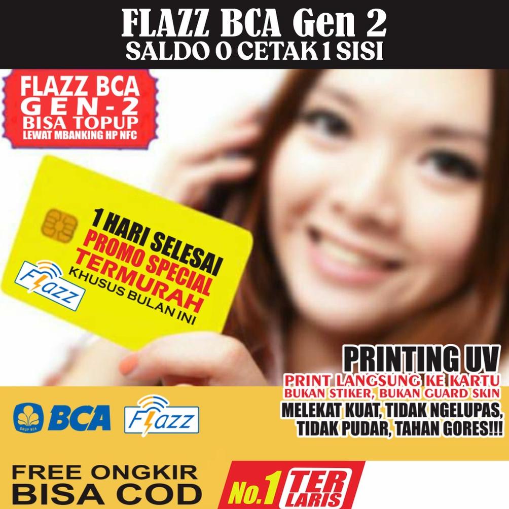 Jual Promo Flazz Bca Gen 2 Custom Cetak 1 Sisi | Shopee Indonesia