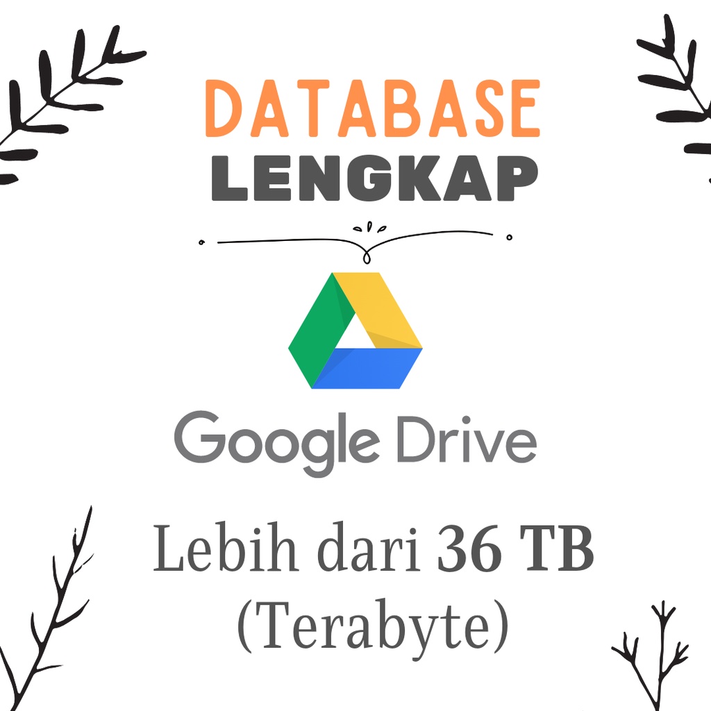 Jual Database lengkap di Gdrive | Shopee Indonesia