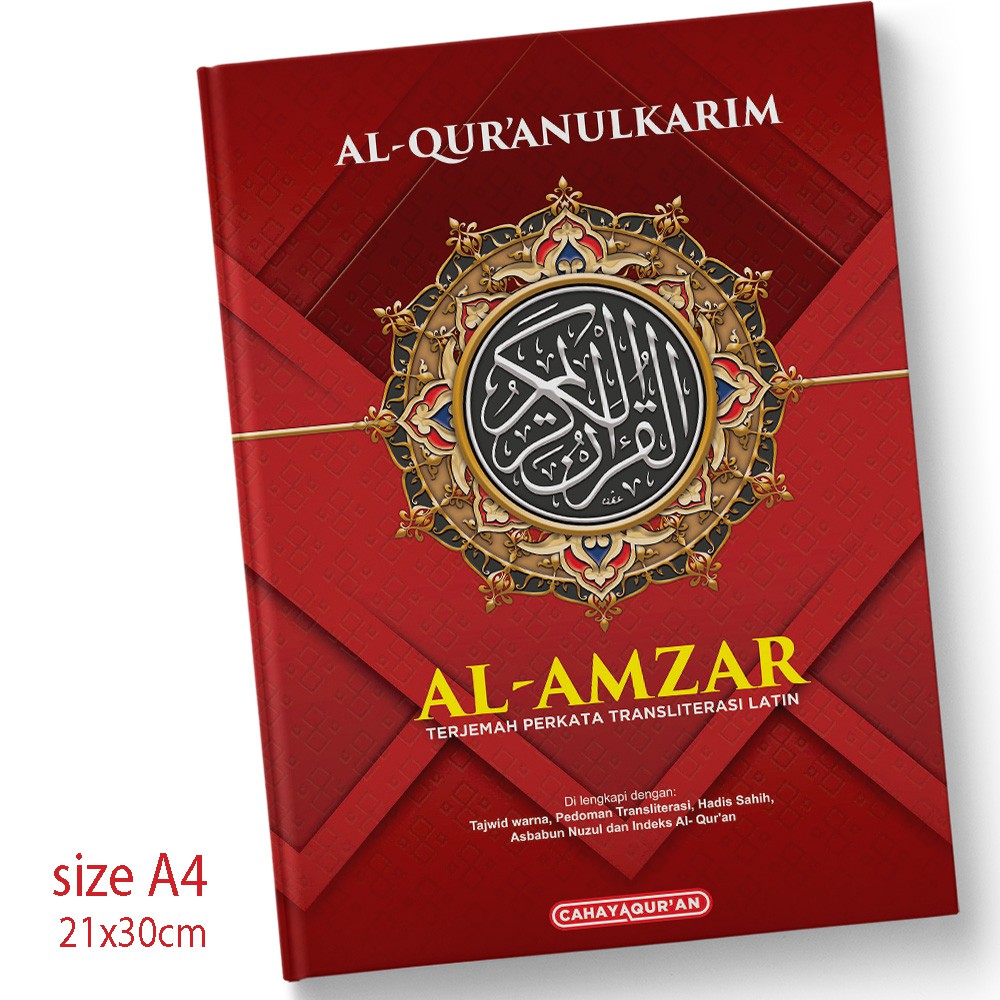 Jual Al Quran Terjemah Perkata Translite latin A4 Besar Al Amzar Terjemahan Perkata | Shopee ...