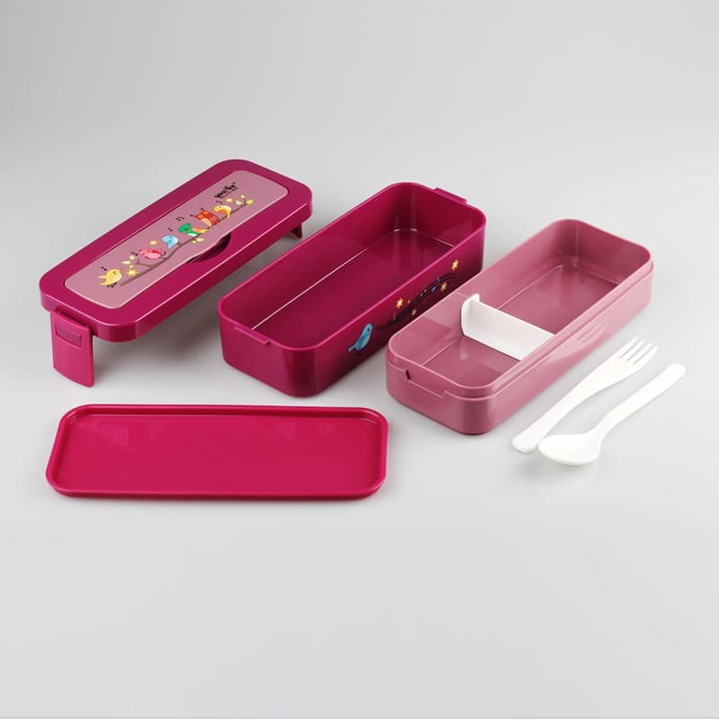 Jual SPECIAL [SET] Kotak makan lunch box yooyee #595 (kotak + botol ...