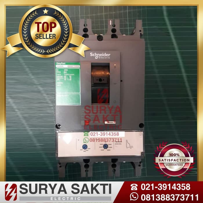 Jual SCHNEIDER MCCB CVS630N 3P 500A 500 A TM500D LV563315 CVS 630N 50KA ...