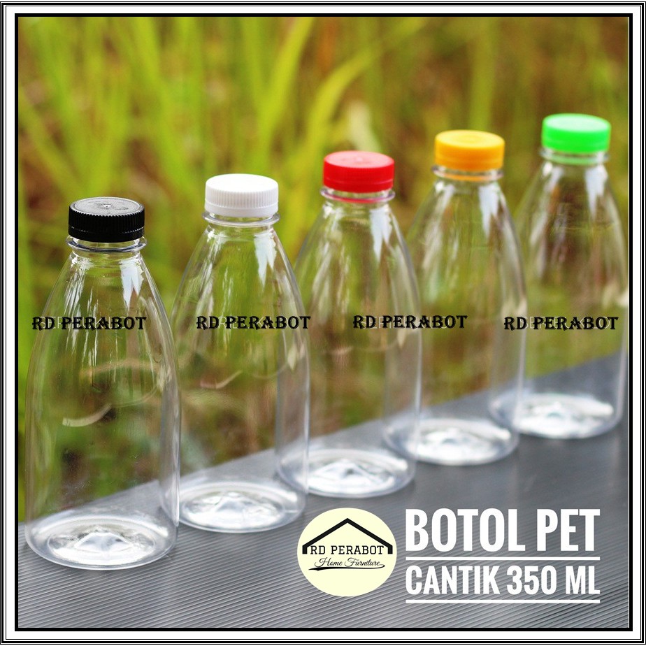 Jual BOTOL PLASTIK / BOTOL PET CANTIK 350ML / BOTOL PLASTIK CANTIK ...
