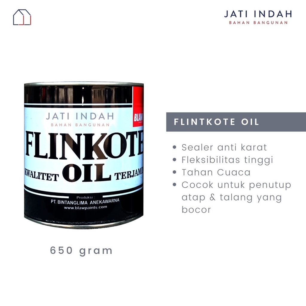 Jual FLINTKOTE OIL PELAPIS ANTI KARAT 650 GRAM / PLINGKUT /FLINKOTE ...