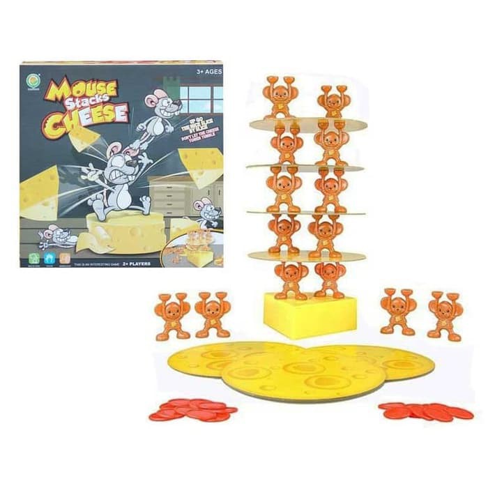 Jual Mouse Stacks Cheese - Family Game - Board Game | Shopee Indonesia