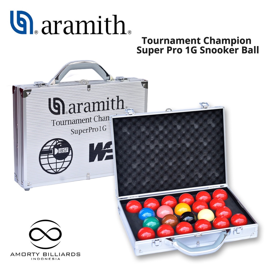Jual Aramith Tournament Champion SuperPro1G snooker ball set | Shopee ...