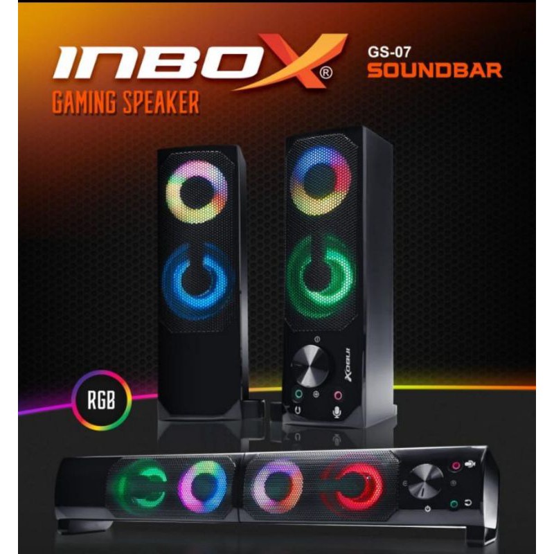 Jual Speaker GAMING INBOX GS-07 SOUNDBAR GS07 Super BASS Gaming Speaker ...