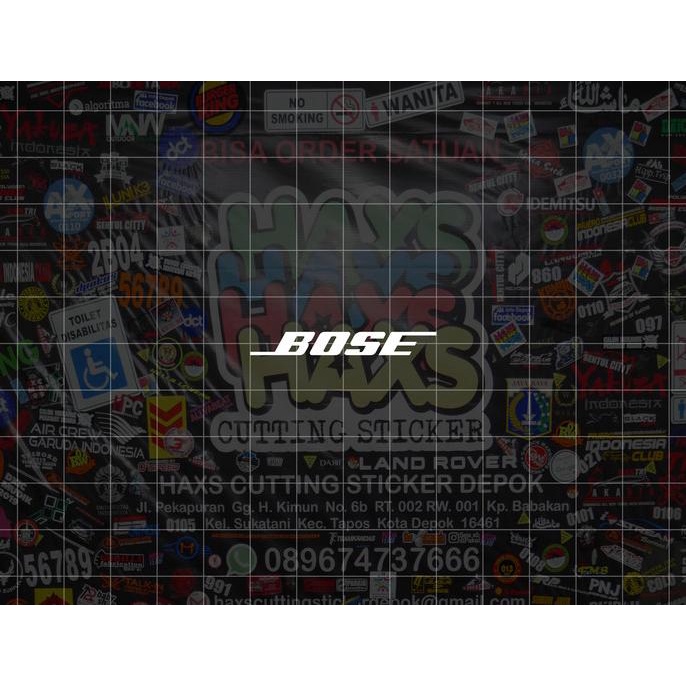 Jual Cutting Sticker Logo Bose Audio Sound System hax55 dijamin ...