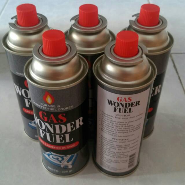 Jual Tabung Kaleng Gas Wonderfuel 220Gr Portable | Shopee Indonesia