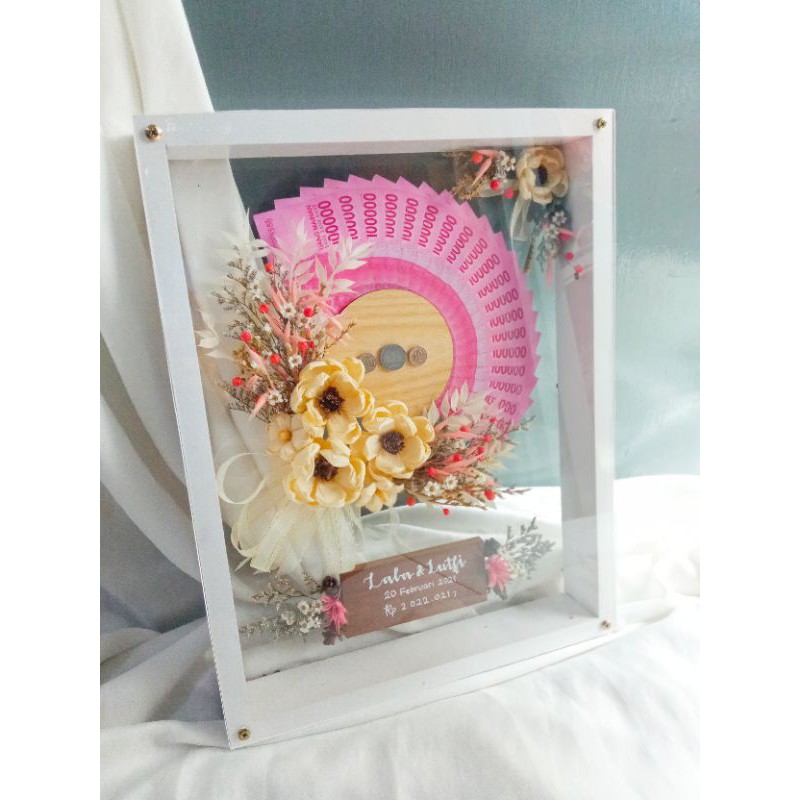 Jual MAHAR PIGURA FRAME TRANSPARAN MAHAR UANG KERTAS LOGAM MULIA EMAS ...