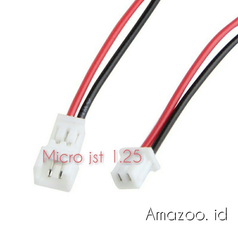 Jual Kabel Konektor Connector Micro JST PH 1.25mm 1,25 1.25 2Pin Male Female Plug motor sepasang ...