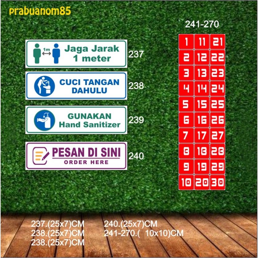 Jual stiker cafe (pesan disini, kasir dll) | Shopee Indonesia