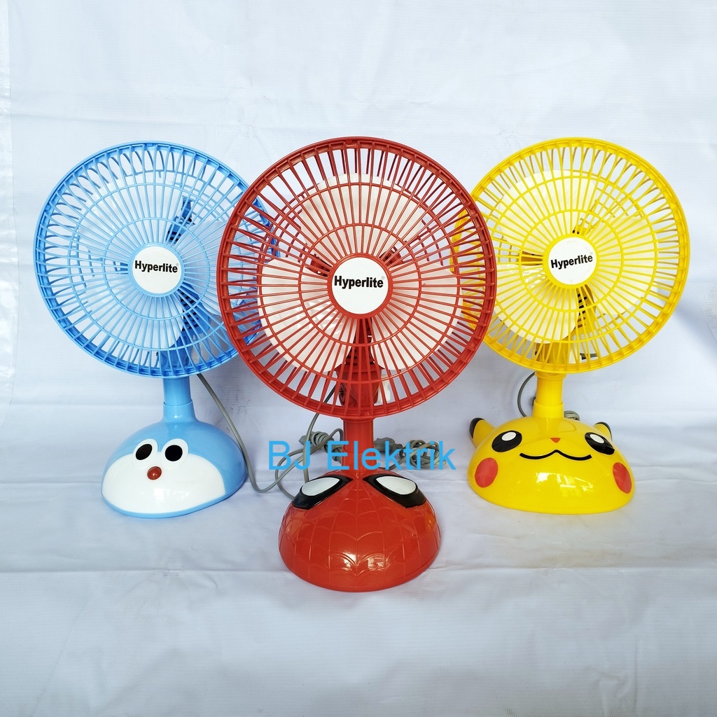 Jual Desk Fan Kipas Angin Karakter Lucu Doraemon Pikachu Spiderman 8 ...