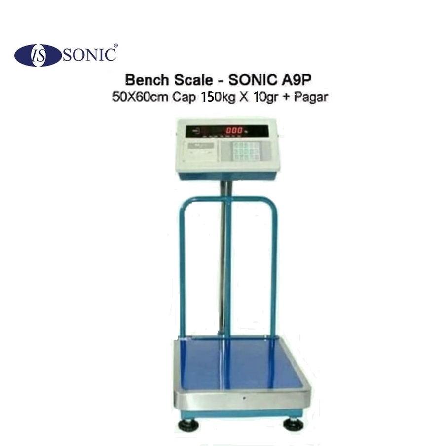 Jual timbangan duduk digital printer A9+P cap 150kg/timbangan paket ...