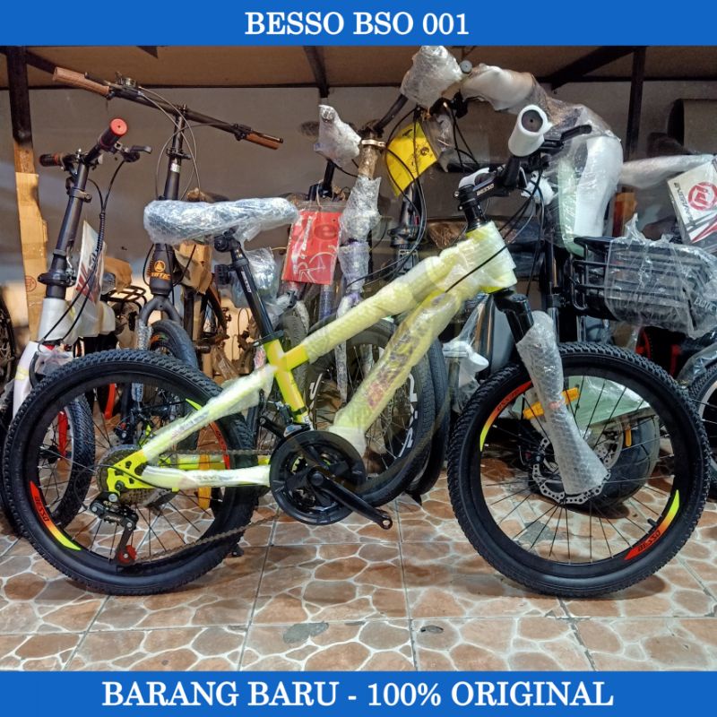 Jual Sepeda Gunung Anak MTB BESSO 20 Inch 21 Speed Disc Brake | Shopee ...