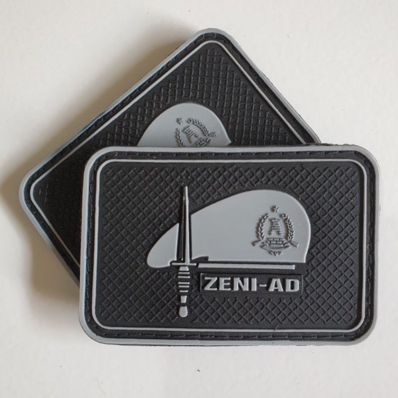 Jual patch rubber logo baret zeni ad - zipur - tni ad - lis abu ...