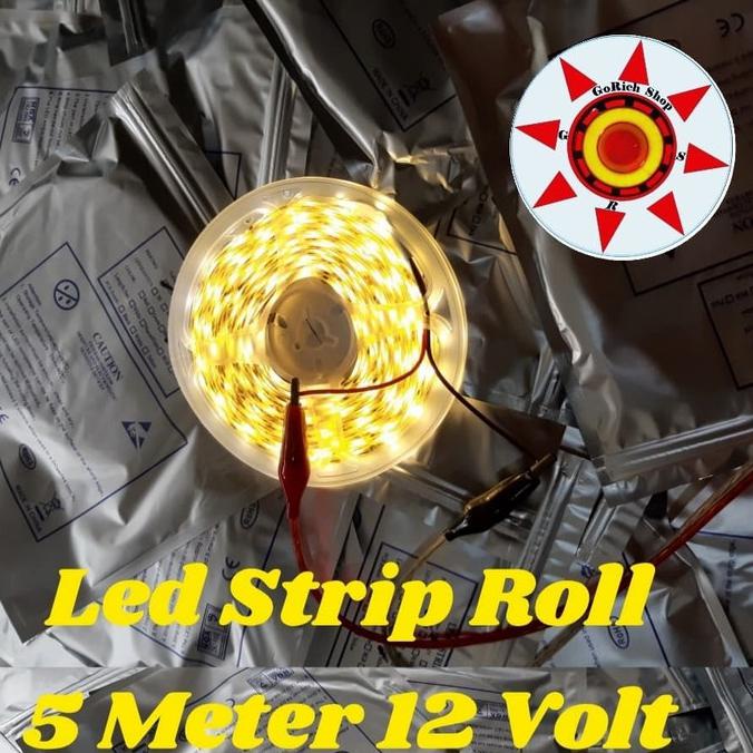 Jual Gaya Led Roll Lampu Strip Roll 5 Meter 2835/300 Led Lapis Silicon ...