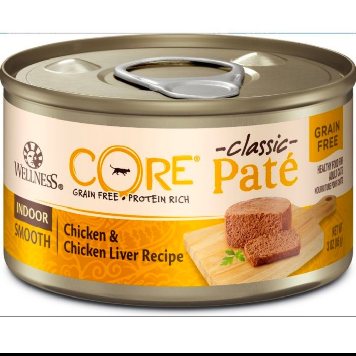 Jual WELLNESS Core Pate Indoor Chicken & Chicken Liver - Cat Canned ...