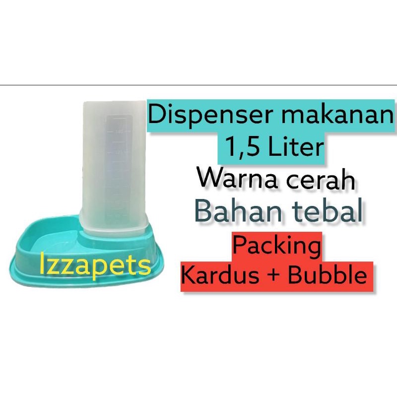 Jual Dispenser makanan dan minuman kucing ukuran 1.5 Liter | Shopee ...