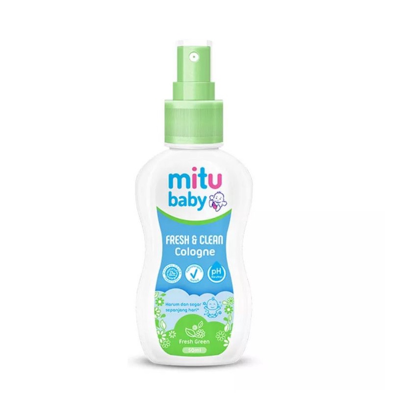 Jual MITU Baby Cologne Fresh&Clean - Fresh Green 50mL | Shopee Indonesia