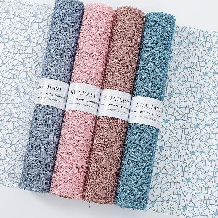 Jual KERTAS BUNGA JALA THW FLOWER WRAP KAIN JALA PEMBUNGKUS BUKET ...