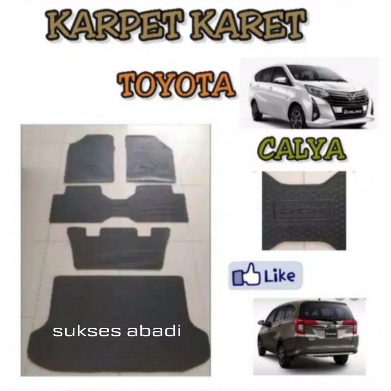 Jual Karpet Karet Mobil Toyota Calya FULL SET(TANYA STOK) | Shopee ...